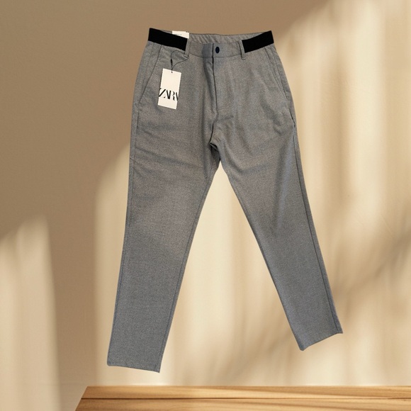 Zara | Pants | Zara Mens The Driver Pant Gray Slim Fit Comfort Trousers ...